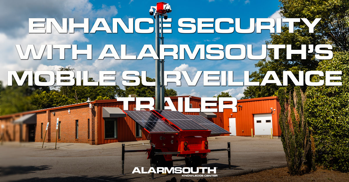 Enhance Security with AlarmSouth’s Mobile Surveillance Trailer ...